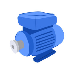 Magnetic electric motor cartoon Royalty Free Vector Image