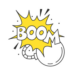 Comics book explosion Royalty Free Vector Image