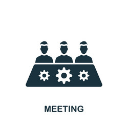 Workgroup icon monochrome simple sign from Vector Image