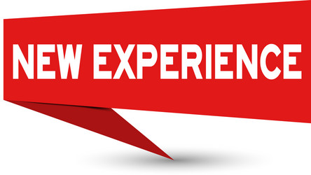 Vintage red color hexagon label banner with word Vector Image