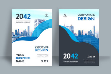 City background business book cover design Vector Image
