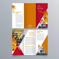 Brochure 3 fold flyer design a4 template Vector Image