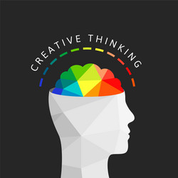 Imagination and creative thinking concept Vector Image