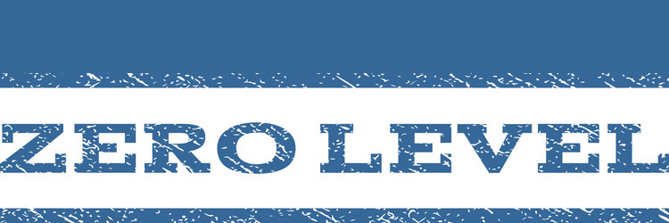 Zero level watermark stamp Royalty Free Vector Image