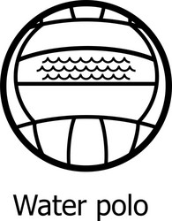 Caps for water polo icon black monochrome style Vector Image
