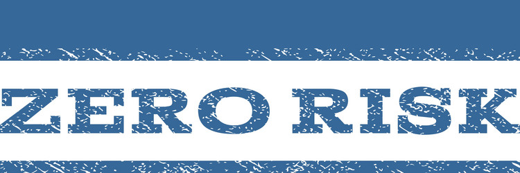 Zero risk rubber stamp Royalty Free Vector Image