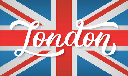 London - hand lettering Royalty Free Vector Image