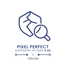 Vulnerability scanning gradient fill desktop icon Vector Image