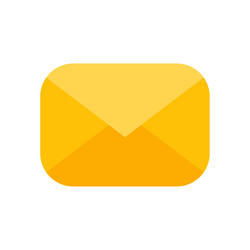 Yellow envelope the concept of communication Vector Image