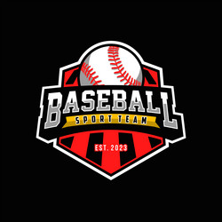 Baseball team badges baseball logo Royalty Free Vector Image