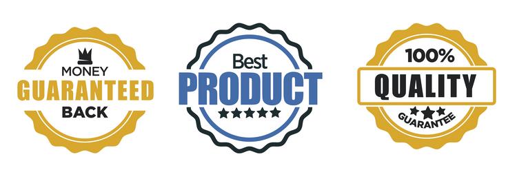 Money back guarantee premium product quality Vector Image