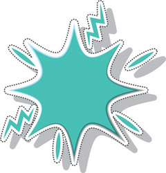 Splash comic isolated icon Royalty Free Vector Image