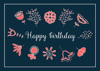 Happy Birthday Feminine Vector Images (over 1,000)