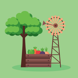 Farm fresh cartoon Royalty Free Vector Image - VectorStock
