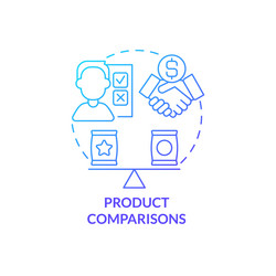 Optimize product content concept icon Royalty Free Vector