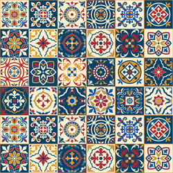 Seamless moroccan tiles Royalty Free Vector Image