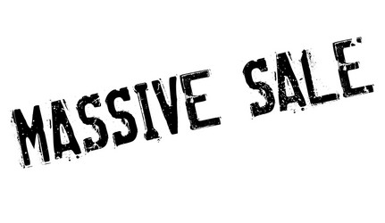 Massive sale rubber stamp Royalty Free Vector Image