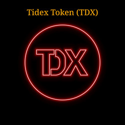 Tidex token tdx logo Royalty Free Vector Image