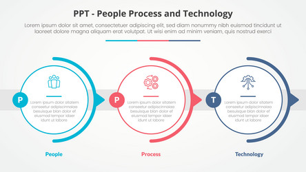 Ppt framework infographic concept for slide Vector Image