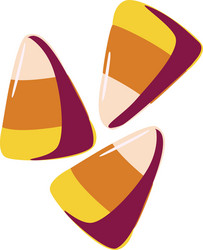 Candy corn 3d icon Royalty Free Vector Image - VectorStock