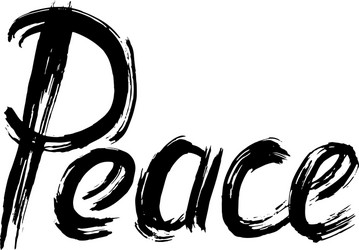Calligraphy Peace Vector Images (over 4,500)
