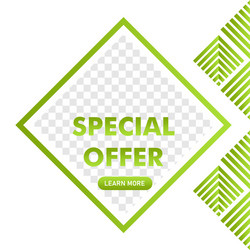 Promotion post design banner template Royalty Free Vector