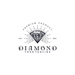 Diamond logo Royalty Free Vector Image - VectorStock