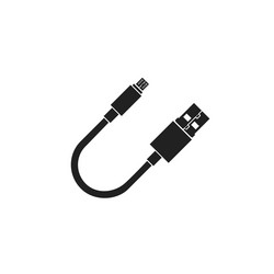 Usb and micro cable icon Royalty Free Vector Image