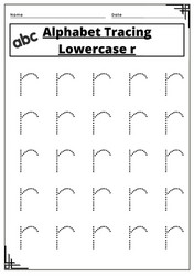 Alphabet tracing lower case x worksheet Royalty Free Vector