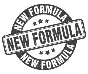 New formula stamp new formula label round grunge Vector Image