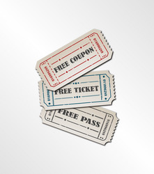 Free Ticket Vector Images (over 3,300)