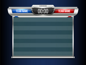 Creative digital scoreboard Royalty Free Vector Image