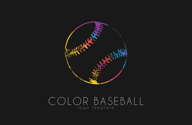 Baseball ball logo sport logo creative Royalty Free Vector