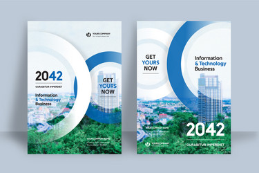 City background business book cover design Vector Image