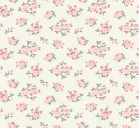 Vintage pink daisies ditsy seamless pattern Vector Image