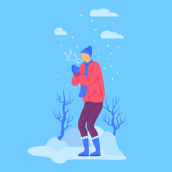Cartoon Cold Weather Vector Images (over 15,000)