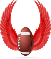 Flying ball Royalty Free Vector Image - VectorStock