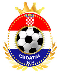 Football country logo Royalty Free Vector Image