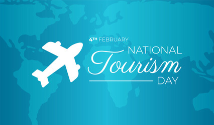 World tourism day background with airplane Vector Image
