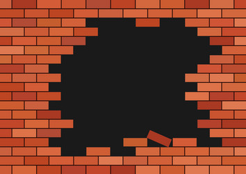 Broken Brick Wall Clipart