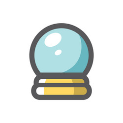 Magic ice ball isolated Royalty Free Vector Image