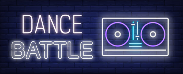 Best dj neon text with headphones and sound wave Vector Image Best dj neon text with headphones and sound wave Vector Image