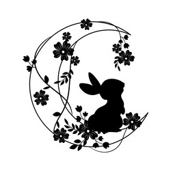 Silhouette moon Royalty Free Vector Image - VectorStock