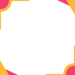 Geometric frame border for social media post ads Vector Image