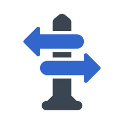 Road direction icon Royalty Free Vector Image - VectorStock