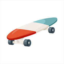 Cartoon longboard pennyboard isolated Royalty Free Vector