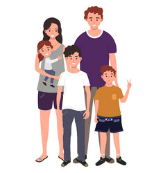 Group Of Happy Kids Cartoon Royalty Free Vector Image