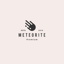 Impact meteor logo icon Royalty Free Vector Image