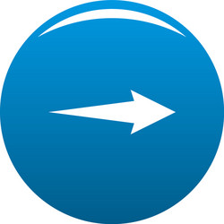 Arrow icon blue Royalty Free Vector Image - VectorStock