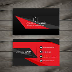 Red Black Visiting Card Vector Images (over 3,100)